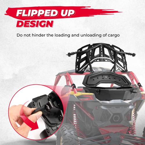 #715002881 Rear Tire Cargo Rack LinQ Pivoting Rack For 2017-2025 Can Am ...