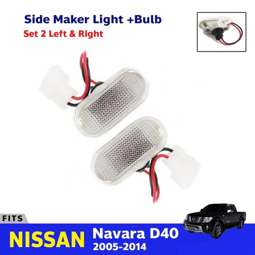 Side Marker Lights Indicator Lamp Fits Nissan Navara D40 Pickup 2005-14 ...