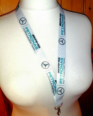 5X f1 formula 1 lanyard neck strap ID holder key fob Mercedes Benz ...