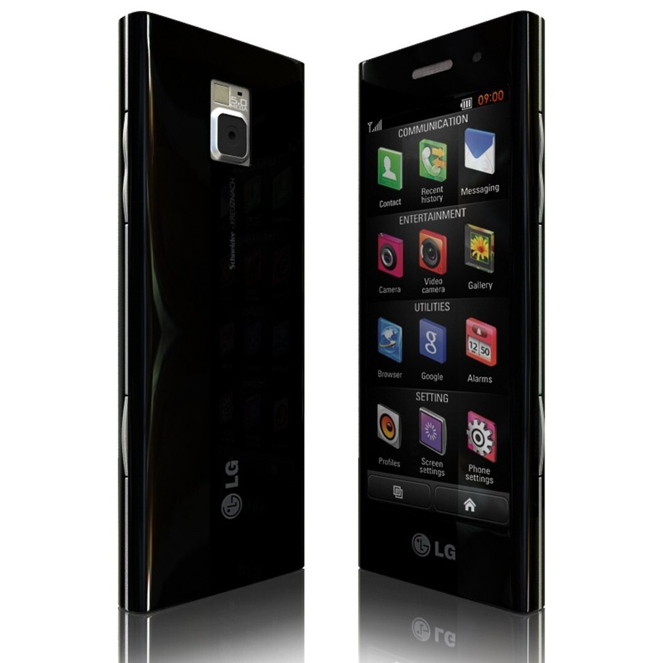 LG BL40 New Chocolate BL40g 5MP 4" Touchscreen FM Transmitter WiFi 3G ...
