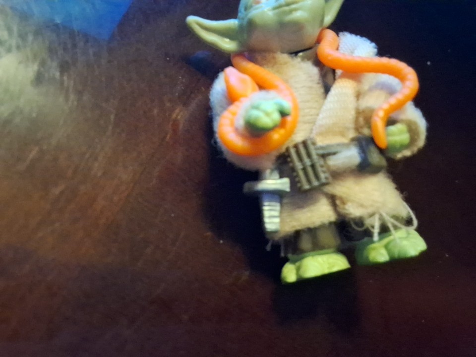 Star Wars 1980 Vintage Yoda Action Figure Kenner Original Orange Snake ...