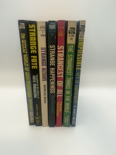 VINTAGE FORTEAN BOOKS LOT (1947-1968)-UFO's/Paranormal/Occult - Ace ...