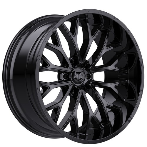 24x10" TIS Wheels 565B Gloss Black Off-Road Rims (5 pcs) | eBay