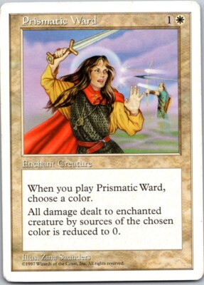 Magic the Gathering Prismatic Ward Core Set 5th Edition MTG Free ...