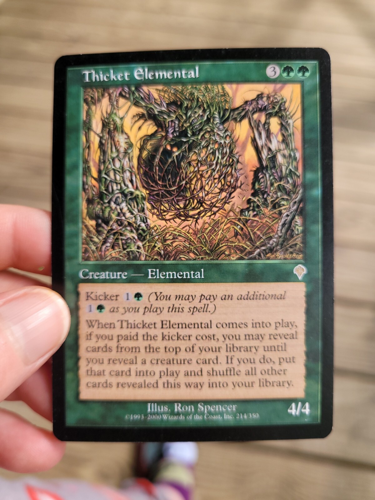 MTG+Thicket+Elemental+Invasion+214%2F350+Regular+Rare for sale online ...