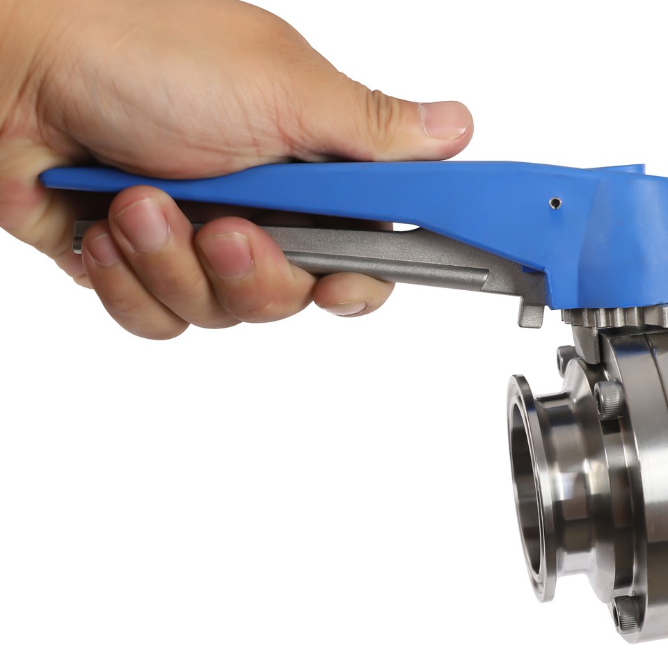 2 Pack Industry Butterfly Valves Chemical Trigger Handle Butterfly ...