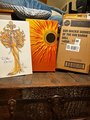 BOB MACKIE GODDESS OF THE SUN BARBIE DOLL 1995 NRFB MINT IN SHIPPER ...