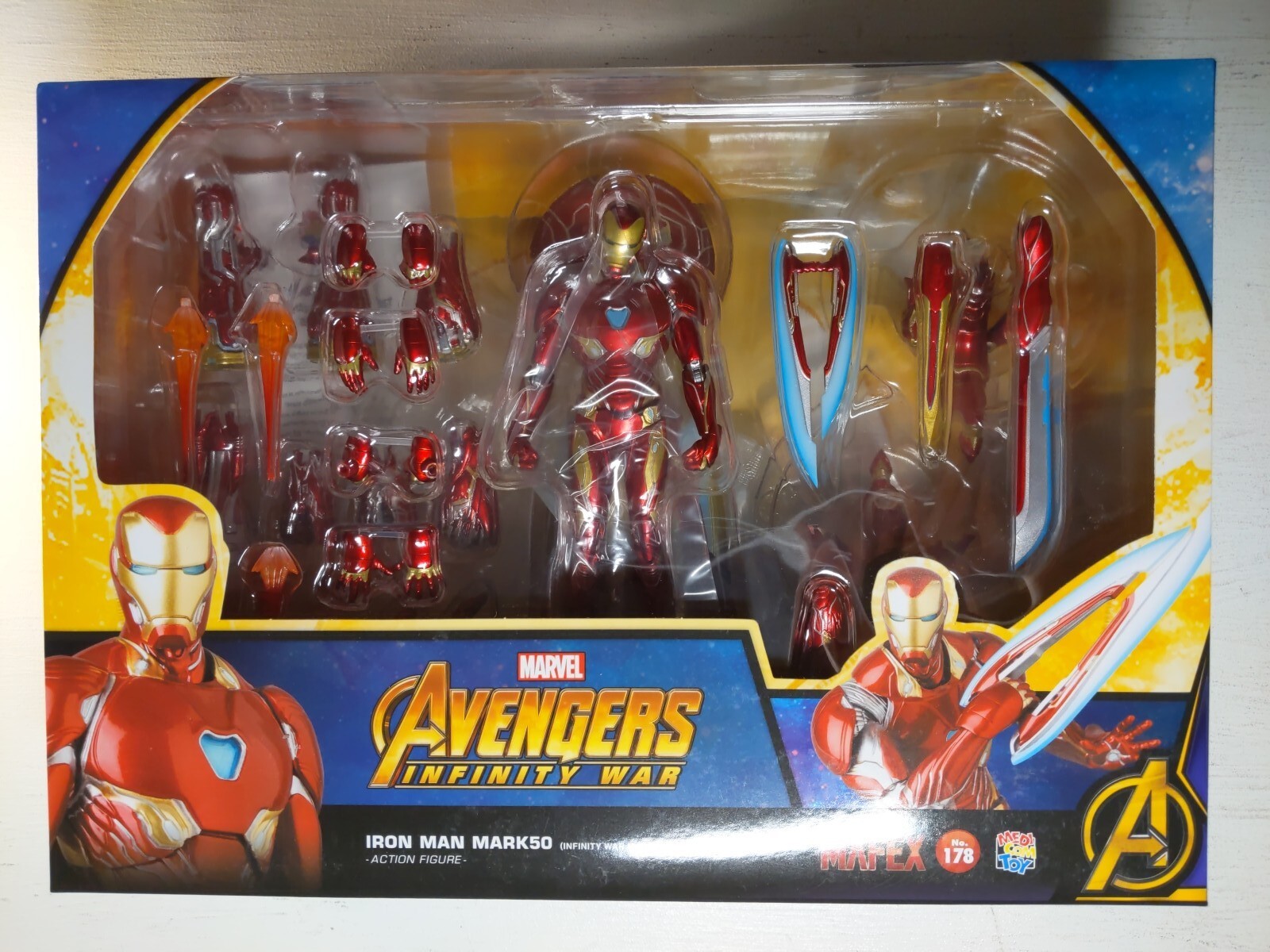 Mafex Iron Man Mark MK 50 No. 178 Avengers: Infinity War Figure Medicom ...