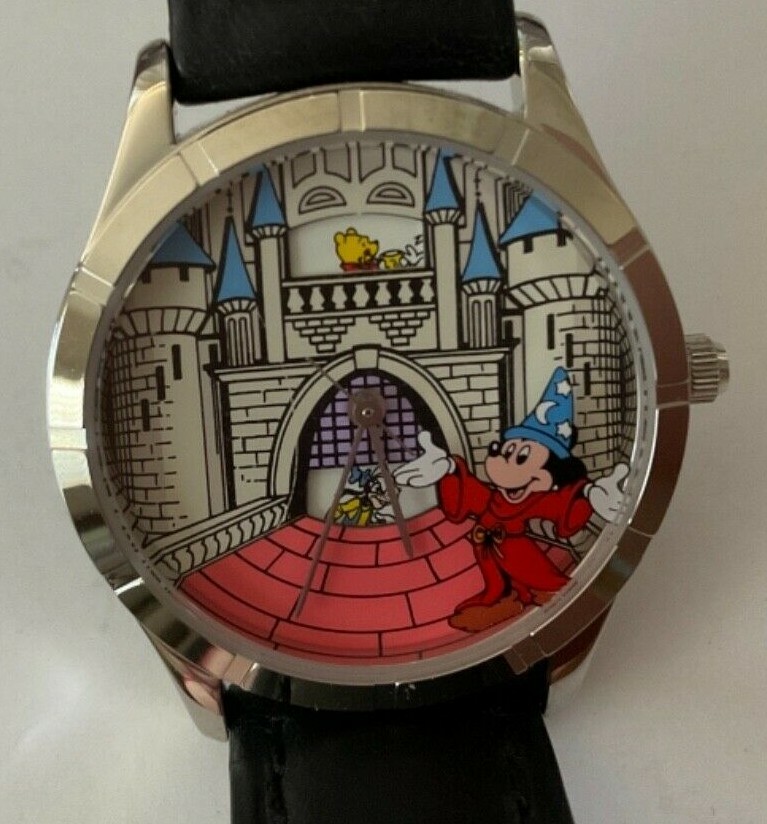 Disney SORCERER MICKEY Animated WATCH Walt Disney World 25th ...