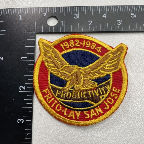 Vtg 1982-1984 PRODUCTIVITY FRITO-LAY SNACK CHIPS SAN JOSE Ad Patch ...