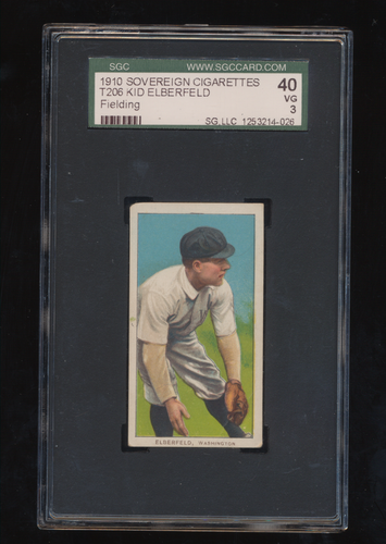 SGC 3 T206 Sovereign Kid Elberfeld Fielding | eBay