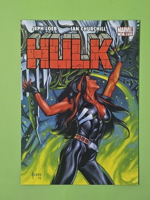 2016 Marvel Masterpieces Joe Jusko Trading Card Red She-Hulk | eBay