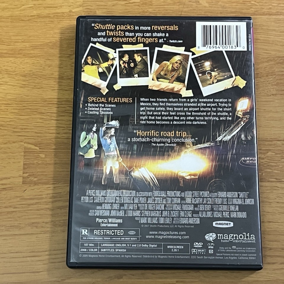 Shuttle (DVD 2008) - Horror - WIDESCREEN Peyton List Cameron Goodman ...