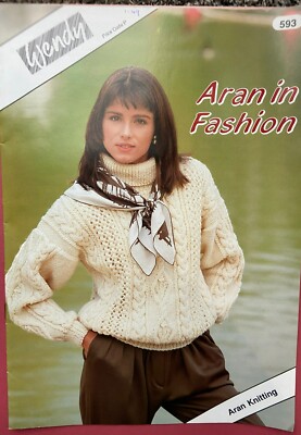 Wendy Knitting Pattern. 593 Aran in Fashion -Vintage 1980's. Family ...