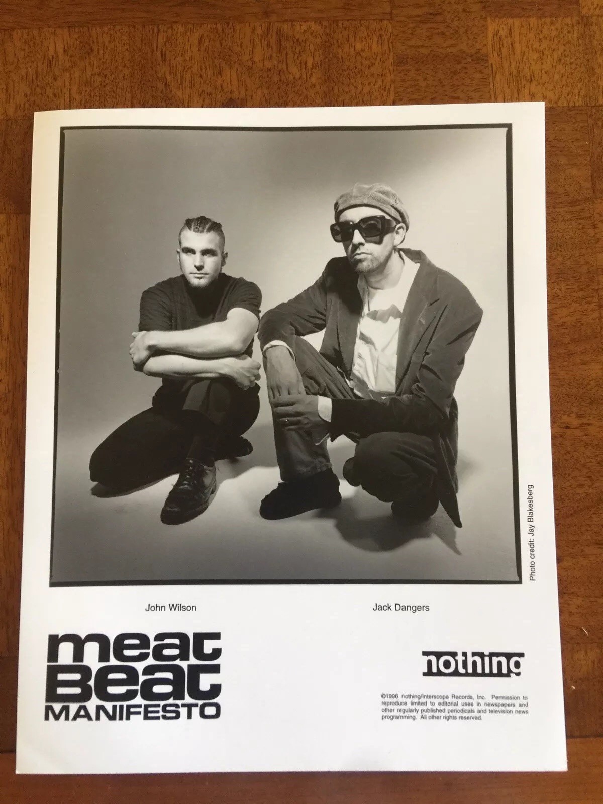 Meat Beat Manifesto Music Group 8x10 Press Photo #1 - John Wilson & Jack Dangers | eBay