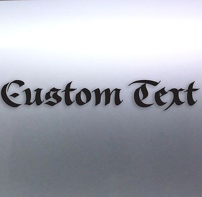 Custom text 500 x 150 mm vinyl cut sticker Gangsta style | eBay Australia