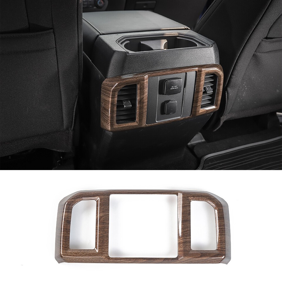 Wood Grain Full Set Interior Decoration Cover Trim Kit For Ford F-150 ...