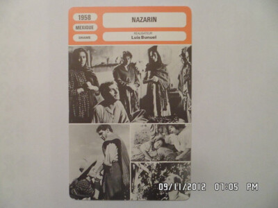 CARTE FICHE CINEMA 1958 NAZARIN Francisco Rabal Marga Lopez | eBay