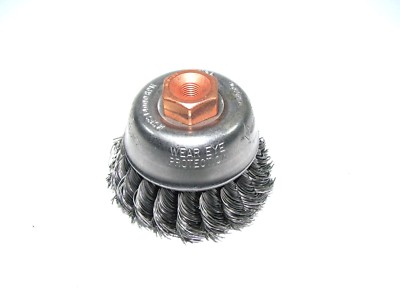 Osborn MSFS14000RPM High Speed Knot Wire Cup Brush 3" dia. 3/8 - 24 ...