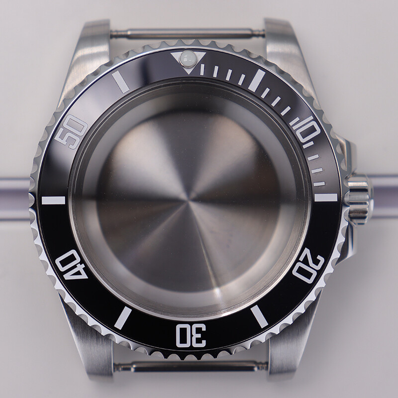 40mm Luxury men Diver Watch Cases Glass Exhibition back For Seiko nh35 ...