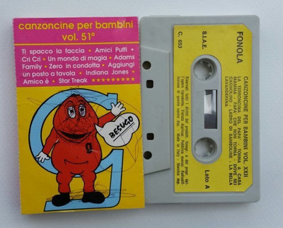 Musicassetta Canzoncine per bambini vol 51 Gabibbo Mc Musik Cassette ...