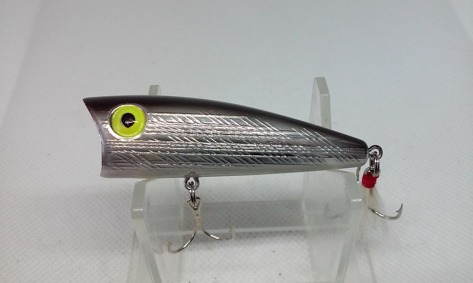 Rebel Pop R P60 Black/Silver 2 1/2" Popper Topwater/Surface 1/4 oz ...