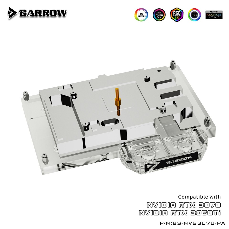 Barrow GPU Water Block for NVIDIA Founder Edition RTX3070 3060t i/ BS ...