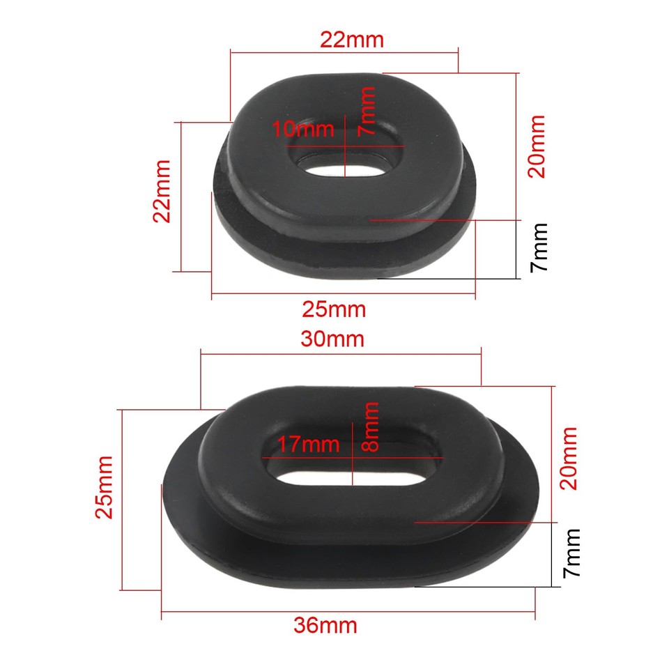 Side Cover Rubber Grommet Set 83551-300-000 For Honda CB350/450/500/550 ...