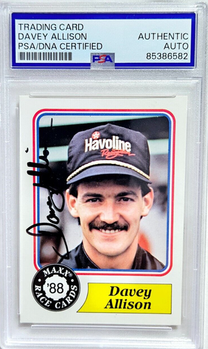 1988 Maxx Racing #5 Davey Allison Signed Rookie Card Autograph RC Auto ...