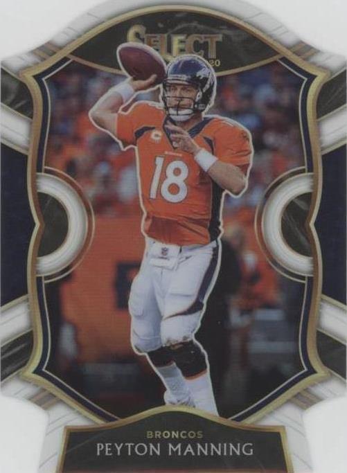 2020 Panini Select - Concourse Peyton Manning #31 White Prizm Die-Cut ...