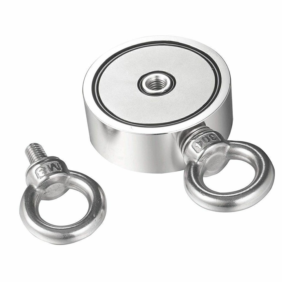 400LBS Fishing Magnet Kit Strong Neodymium Pull Force Treasure Hunt ...