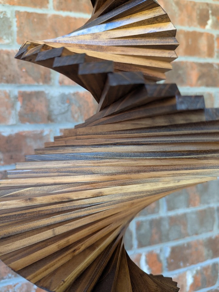 Handcrafted Cedar Wood Wind Spinner, (12" High), Custom Design, Made in ...