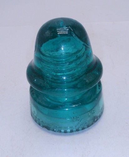 Hemingray No. 19 Teal/Aqua Glass Electrical Insulator | eBay