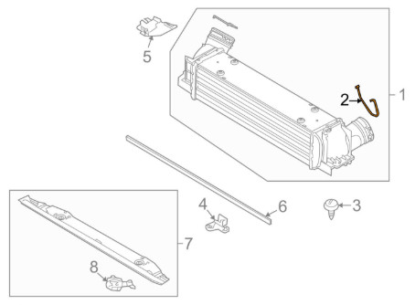 NEW BMW 1 E88 CABRIO INTERCOOLER CLIP 17517798485 7798485 OEM | eBay