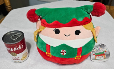 Squishmallows Official 2021 Christmas 8" Emmy the Elf Plush Doll Toy ...