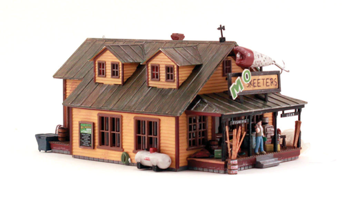 New Woodland HO Scale Built-&-Ready Structure Mo Skeeters Bait/Tackle ...