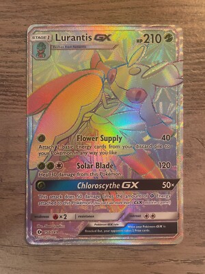 Lurantis GX - 150/149 - Pokemon Sun & Moon Base Set Secret Rare Card NM ...