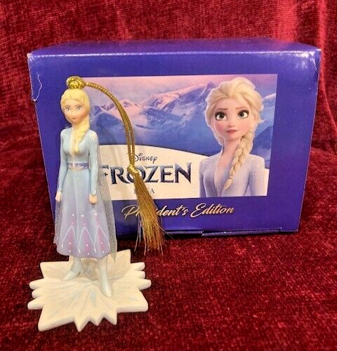 RARE PORCELAIN ELSA - Disney President's Edition Frozen Ornament with ...