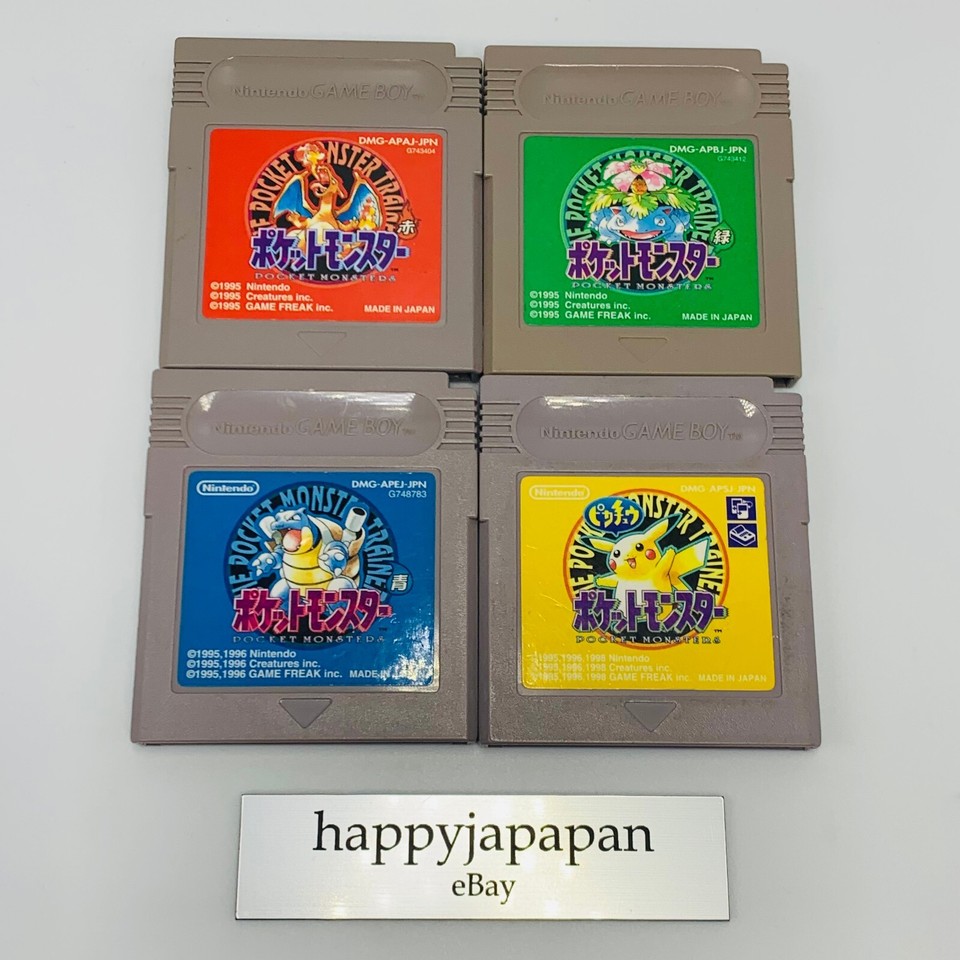 Pokemon Video Games GB GBC GBA Series choice Cartridge Only Japanese ...