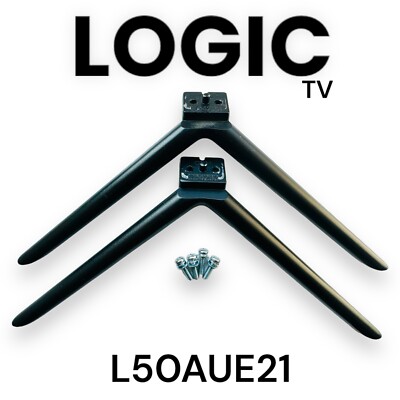 LOGIK TABLETOP STAND FEET LEGS L50AUE21A WITH 4 SCREWS SMART TV-FREE UK ...