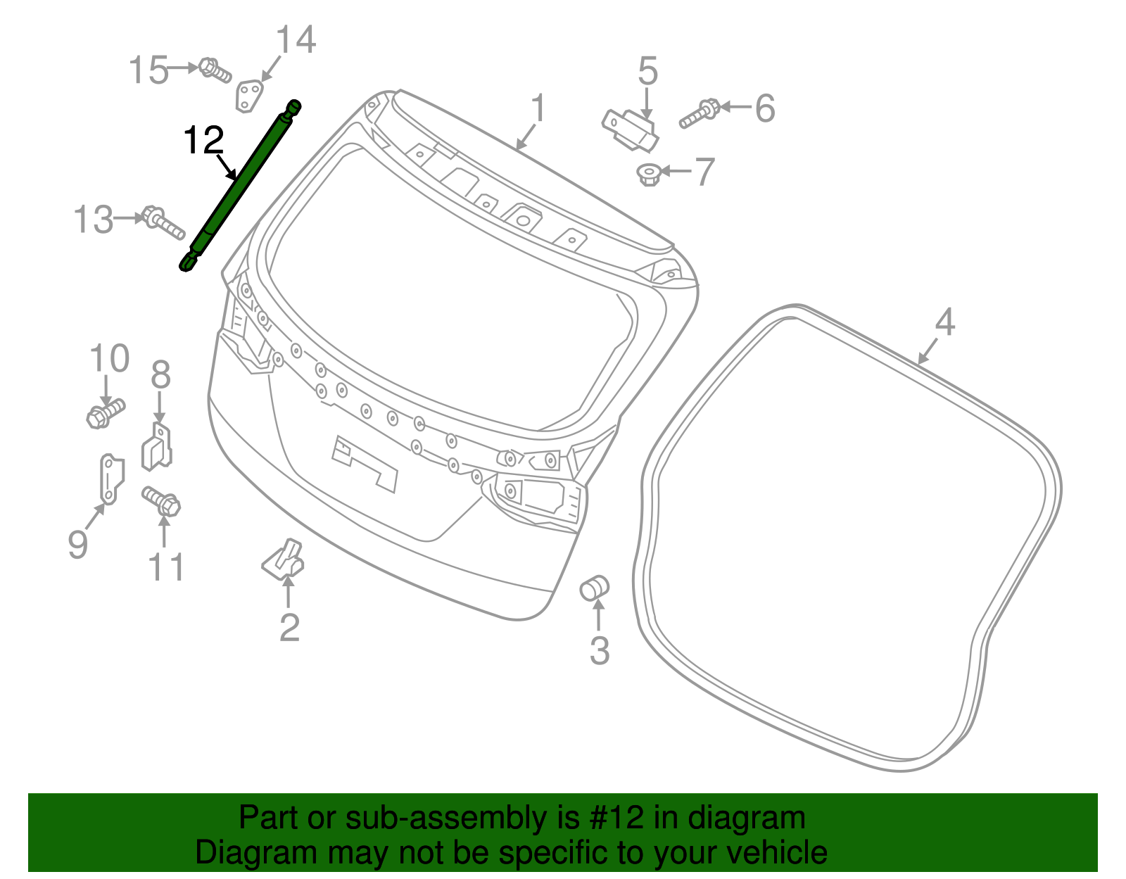 Genuine OEM Hatch Lift Support for Hyundai 817714Z000 for sale online ...
