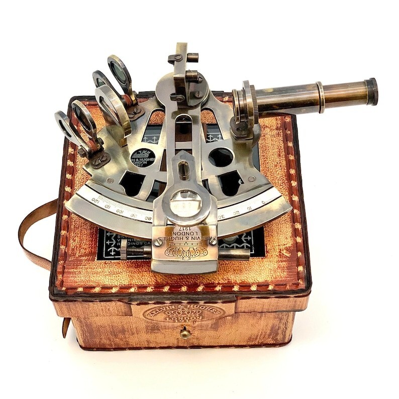 Sextant Telescope Vintage Marine Astrolabe Ship's Instruments With ...