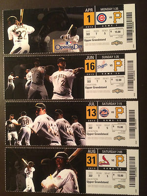 Pittsburgh Pirates 2013 MLB ticket stubs - One ticket - SEE LISTING | eBay