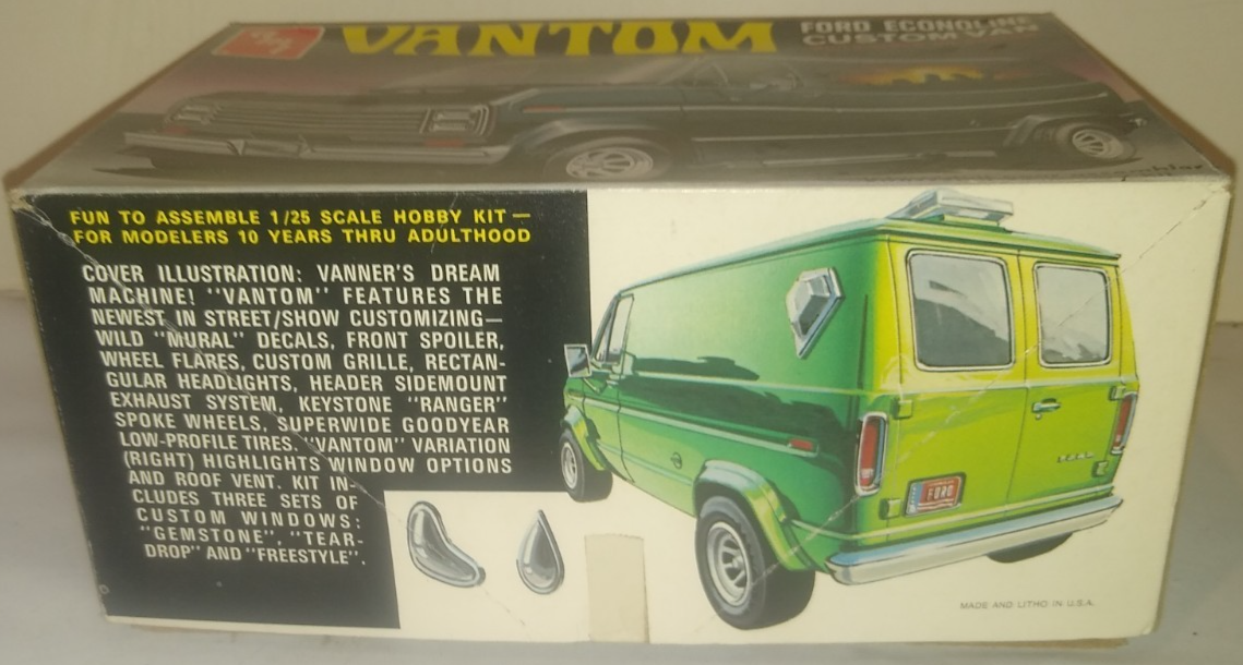 1978 AMT FORD ECONOLINE VANTOM VAN ORIGINAL ISSUE MODEL KIT # T418 MIB ...