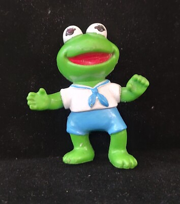 VTG Kermit the Frog Toy Muppet Babies Figure 80s Mini Figure 2.25" Jim ...