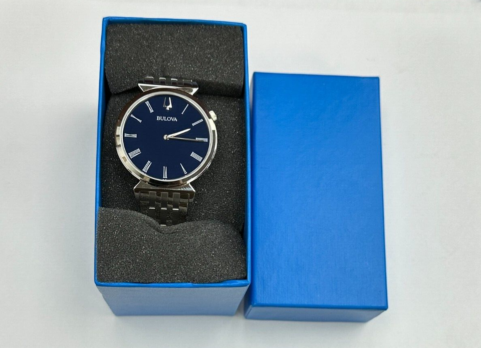 Bulova 96A233 Regatta Blue Dial Stainless Steel Men's Quartz Watch ...