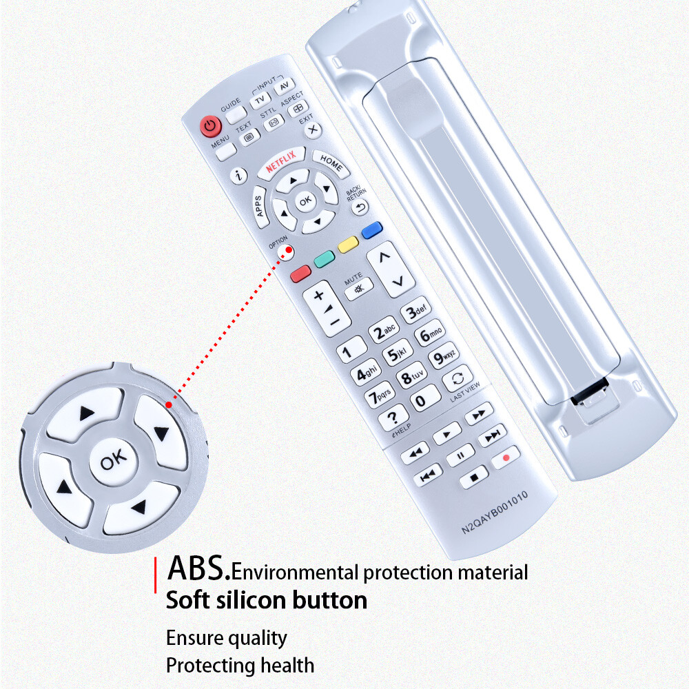 N2QAYB001010 Remote Control For Panasonic TV TX-40CX670 TX-40DSN63 TX ...