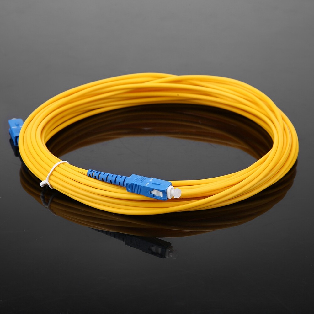 10m/11yd SC To SC Duplex Fiber Patch Cord Jumper Cable Single Mode ...
