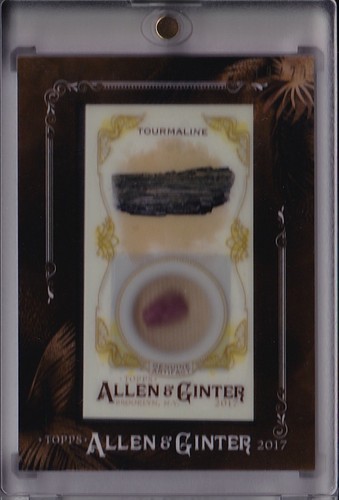 Tourmaline 2017 Topps Allen Ginter Framed Mini Gems & Ancient Fossils ...