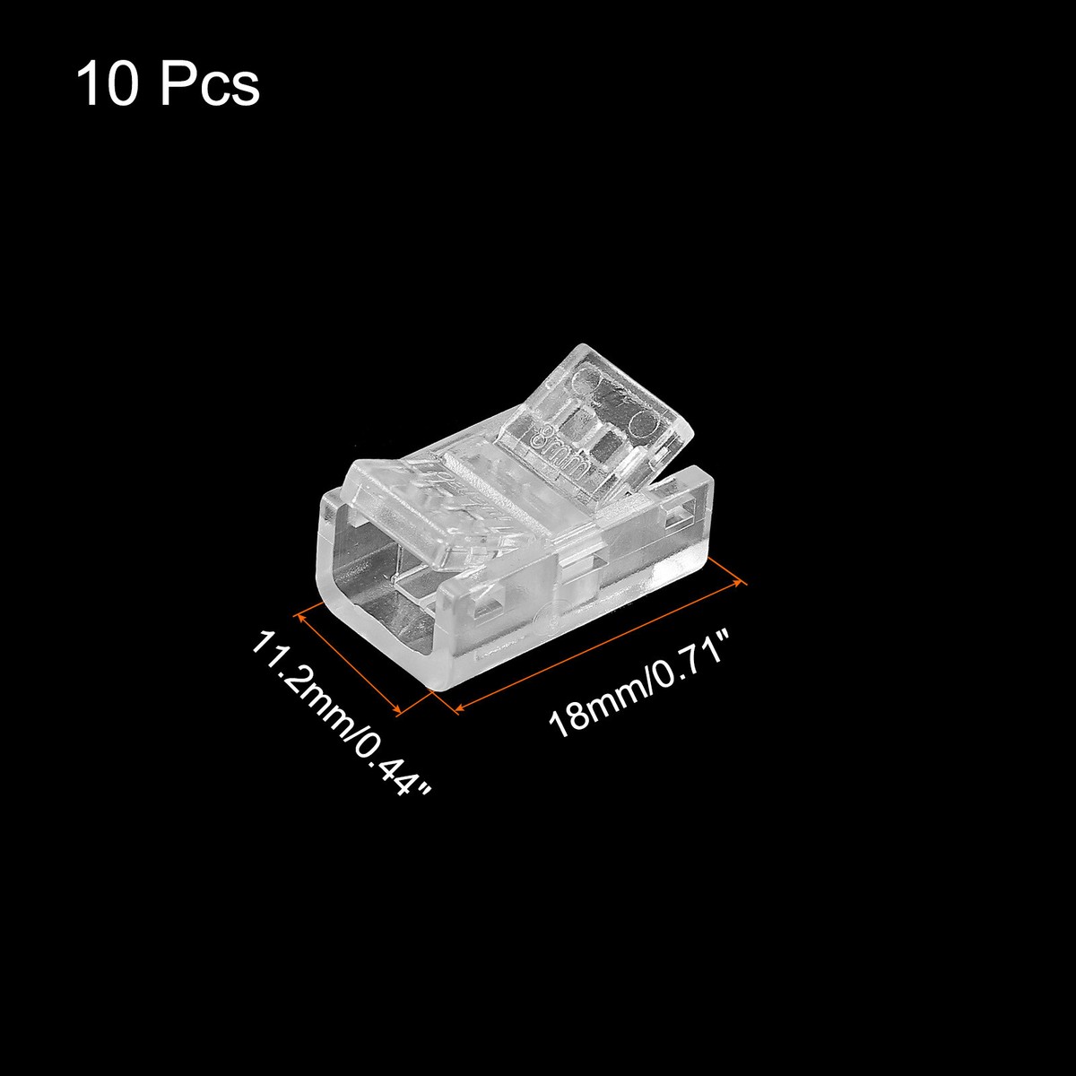 Led Light Connectors DEMASLED 5 Pcs 2 Pin Led Connector DC 5.5mm X 2 ...